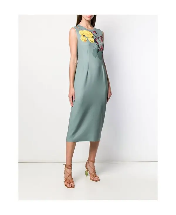 Dries Van Noten Sleeveless Floral Print Dress