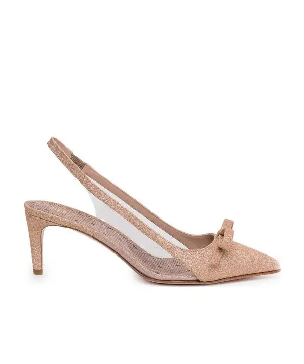 Red Valentino Sandie Glitter Slingback Pumps