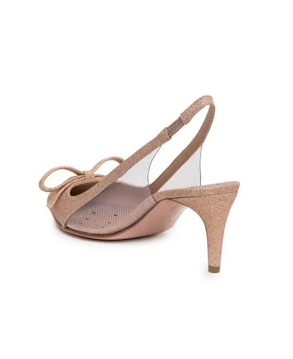 Red Valentino Sandie Glitter Slingback Pumps
