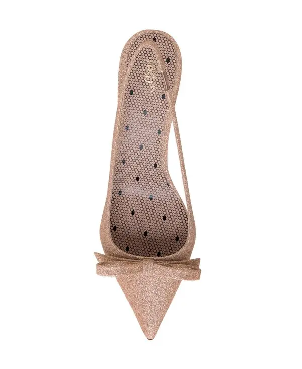 Red Valentino Sandie Glitter Slingback Pumps