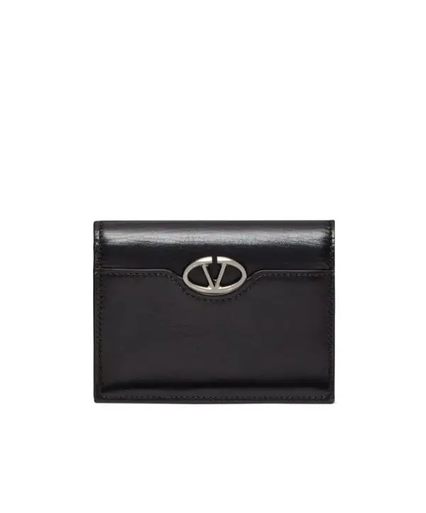 Valentino Garavani Small Vlogo Wallet - Black