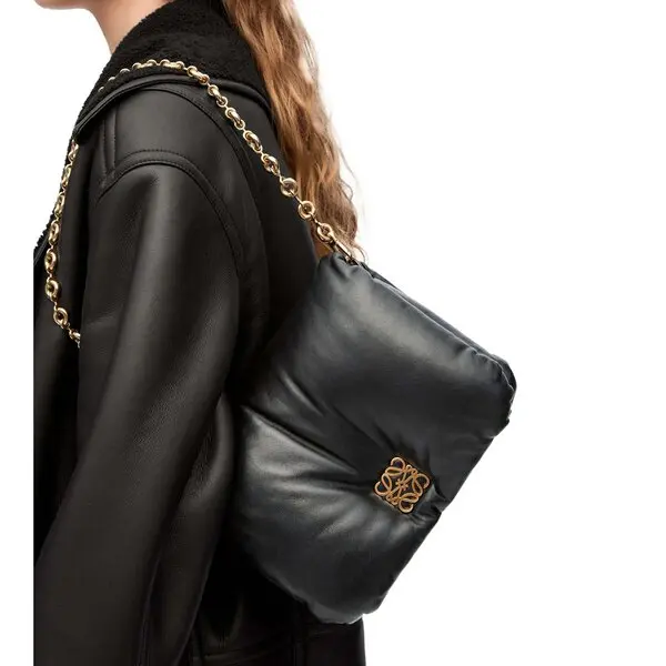 Loewe Goya Puffer Chained Shoulder Bag