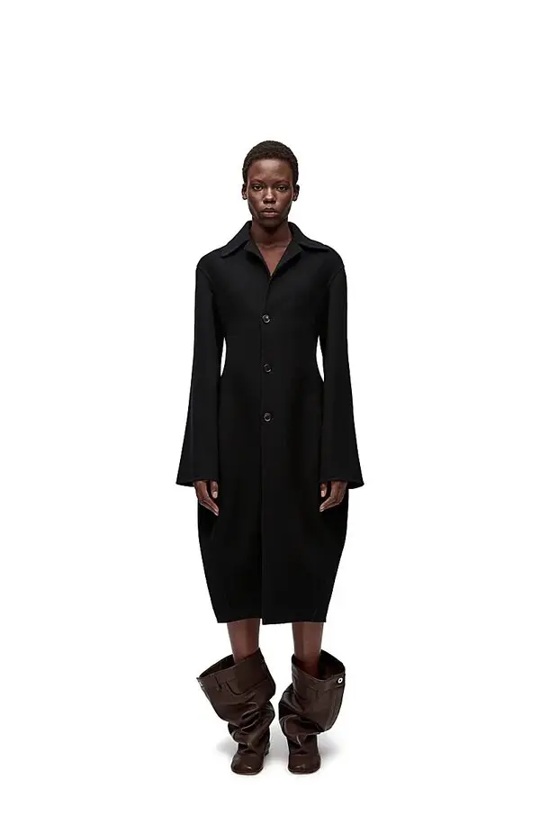 Loewe Balloon Coat In Wool