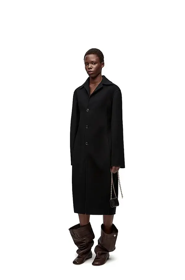 Loewe Balloon Coat In Wool