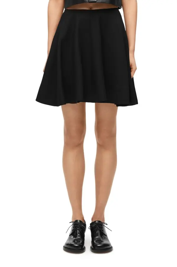Loewe Skirt In Silk And Wool