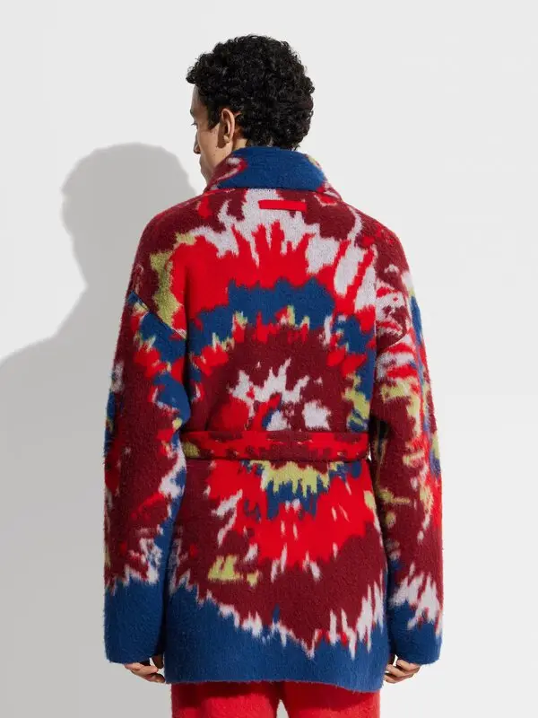 Zegna X The Elder Statesman Intarsia Cashmere-wool Robe