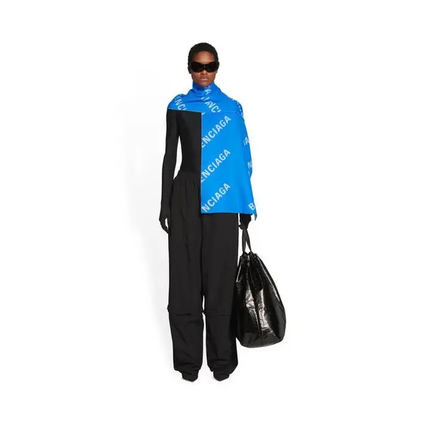 Balenciaga All-over Logo Scarf