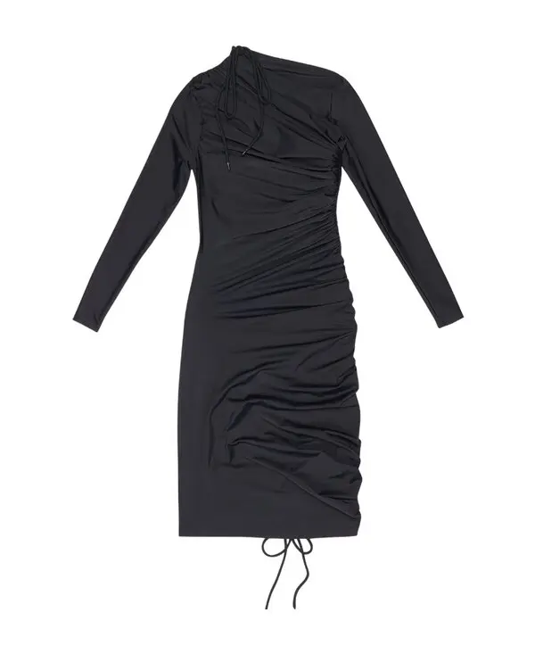 Balenciaga Asymmetric Drawstring Dress