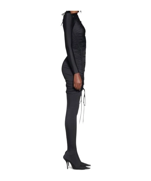 Balenciaga Asymmetric Drawstring Dress