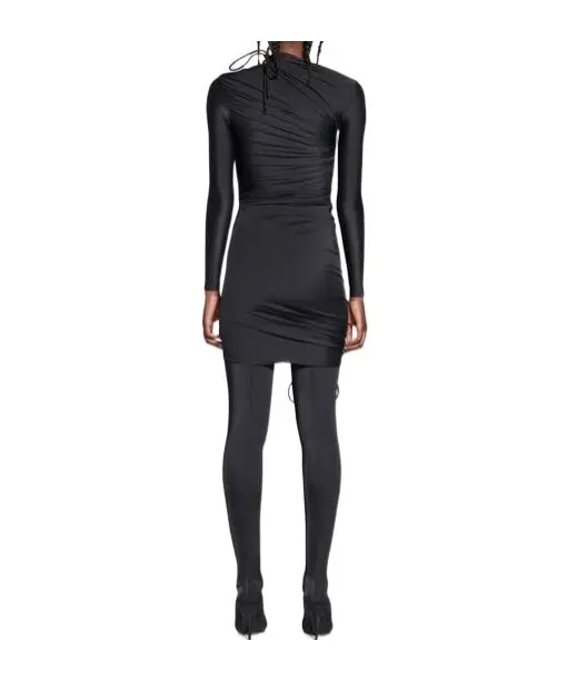 Balenciaga Asymmetric Drawstring Dress