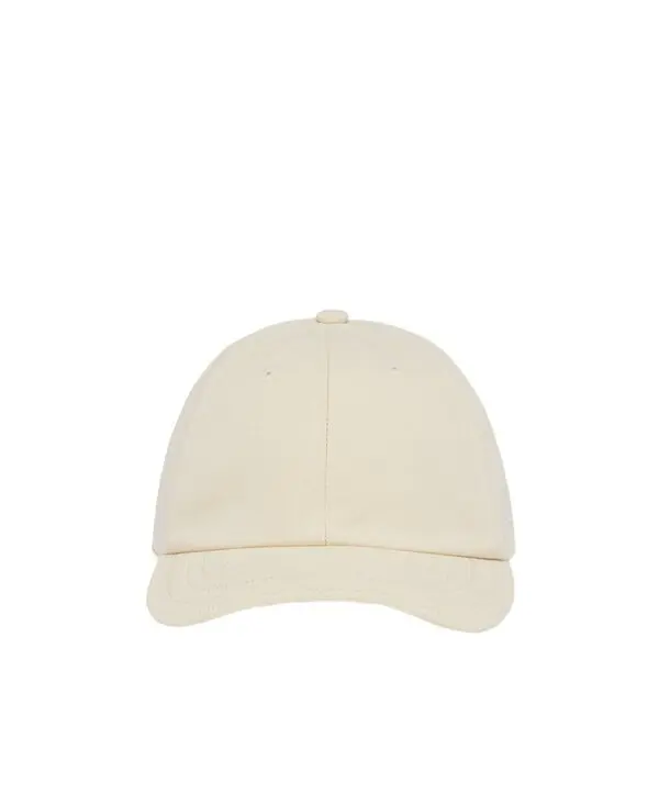 Jacquemus Logo Embroidered Curved Peak Baseball Cap - White