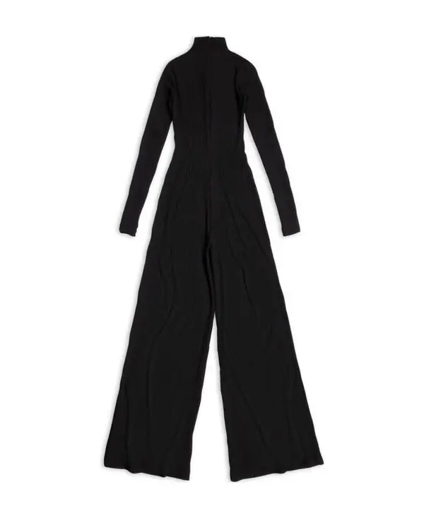 Balenciaga Ribbed Knit Turtleneck Jumpsuit