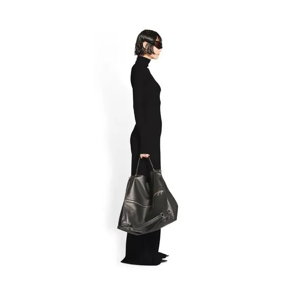 Balenciaga Ribbed Knit Turtleneck Jumpsuit