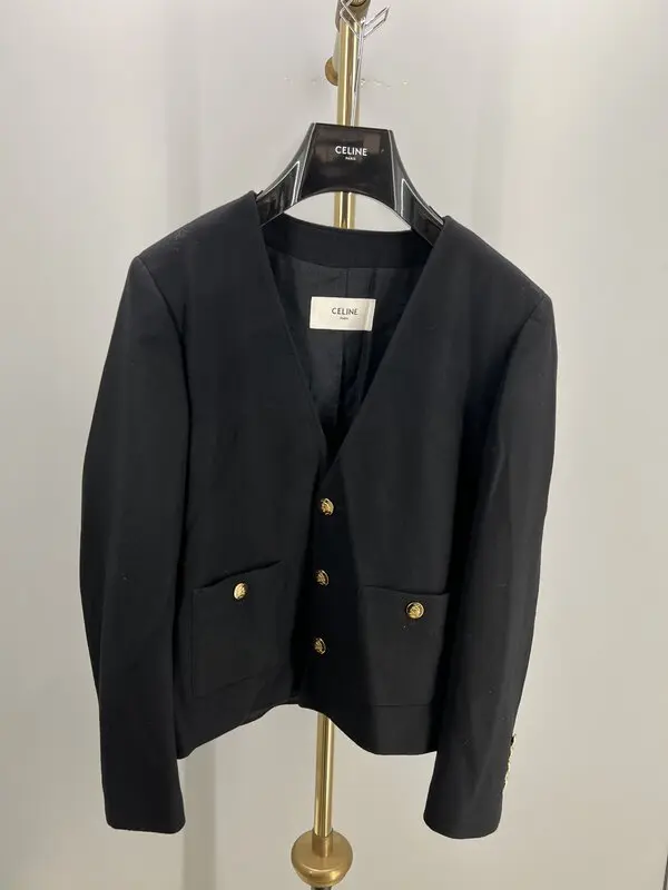 Celine Chasseur Jacket In Cashmere Flannel