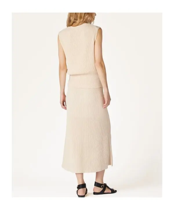 Loro Piana Ikeda Pleated Midi Skirt