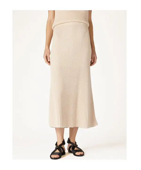 Loro Piana Ikeda Pleated Midi Skirt