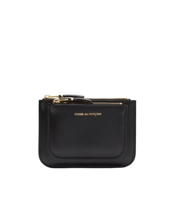 Comme Des Garçons Logo-printed Zipped Wallet