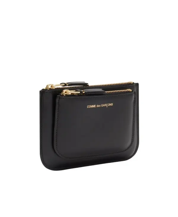 Comme Des Garçons Logo-printed Zipped Wallet