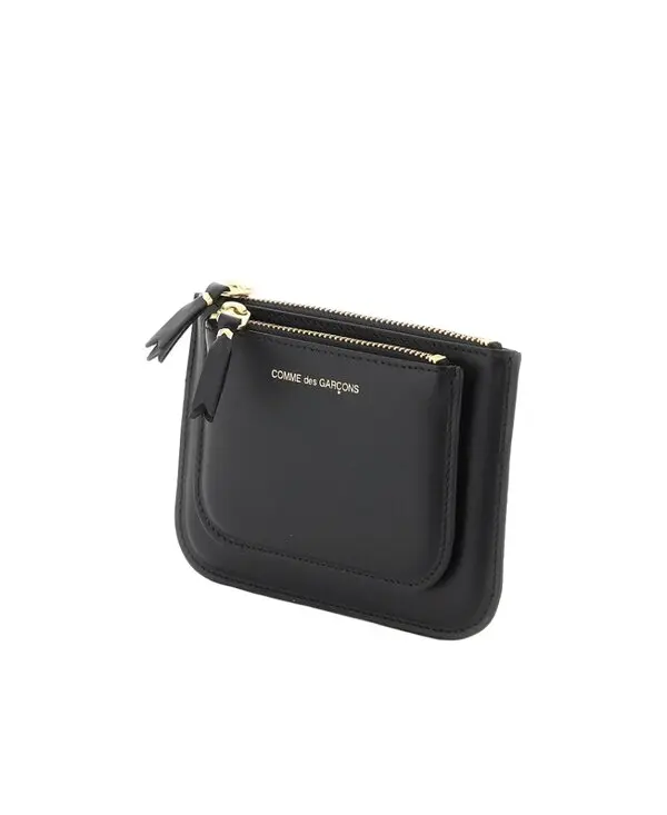 Comme Des Garçons Logo-printed Zipped Wallet