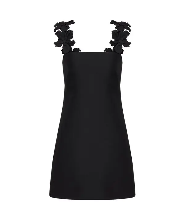 Valentino Garavani Crepe Couture Sleeveless Mini Dress - Black