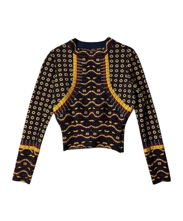 Alaïa Crew Neck Knitwear - Black