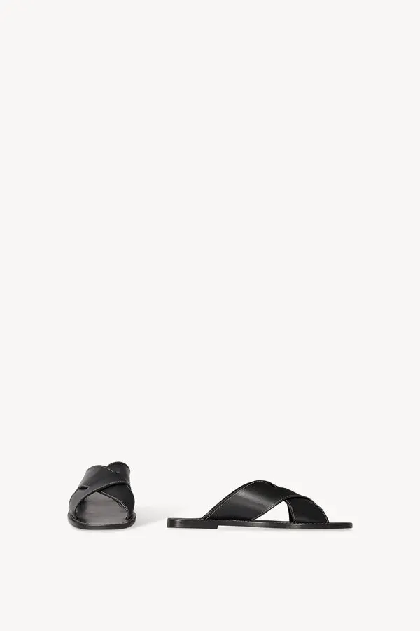 THE ROW Link Sandal - Black