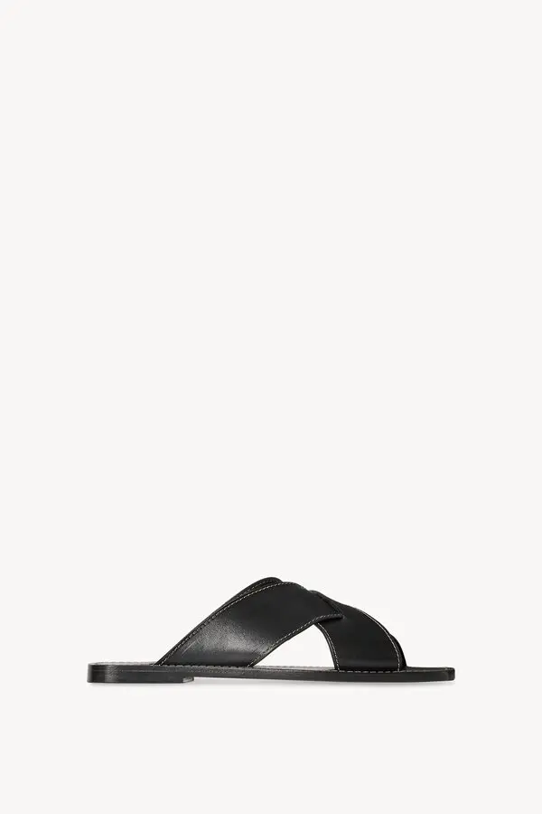 THE ROW Link Sandal - Black