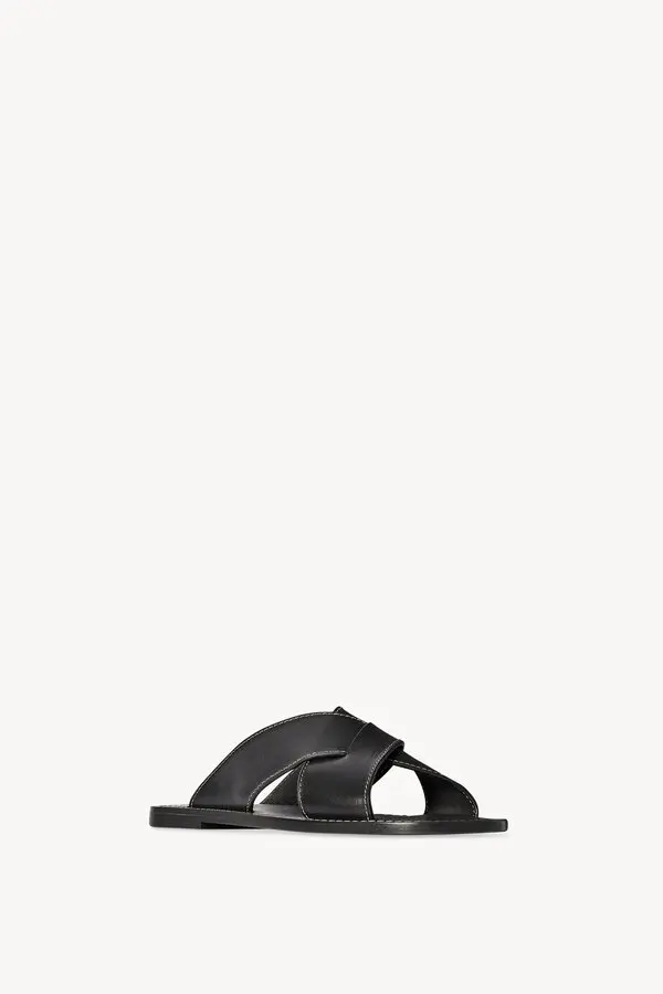 THE ROW Link Sandal - Black