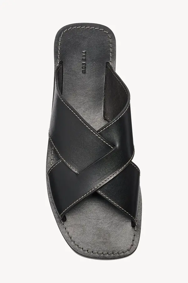 THE ROW Link Sandal - Black