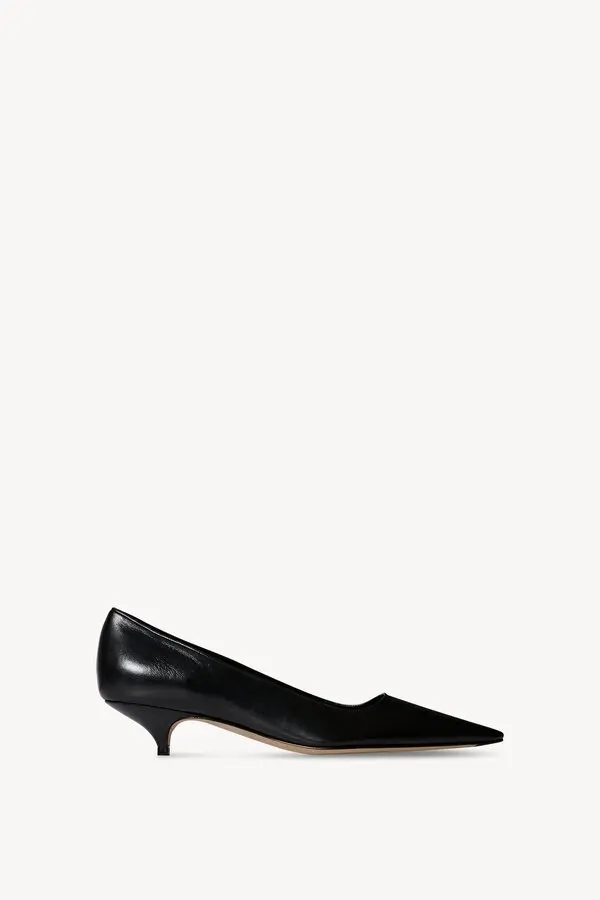 THE ROW Liisa Kitten Heel Pumps - Black