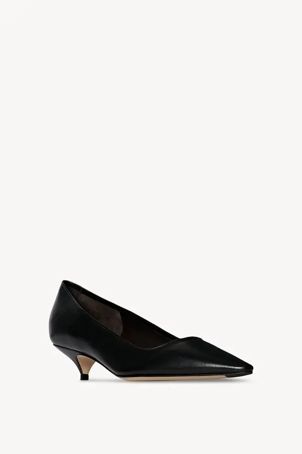 THE ROW Liisa Kitten Heel Pumps - Black