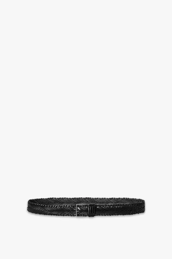 THE ROW Woven Calfskin Leather Fisherman Belt