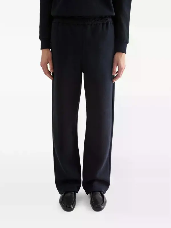 JIL SANDER Monogram-embroidered Jersey Track Pants