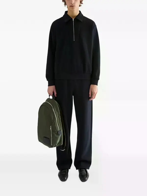 JIL SANDER Monogram-embroidered Jersey Track Pants