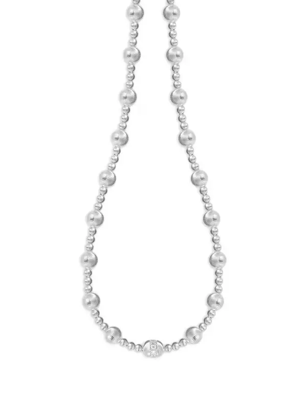 OFFICINA BERNARDI Empire S White Diamond Necklace - Silver