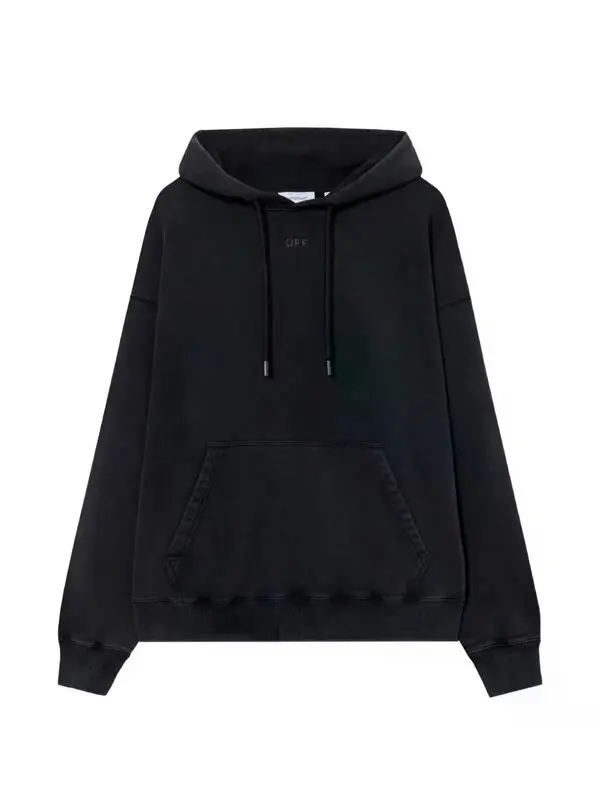 Off-White Swimming Face Skate Hoodie - Black