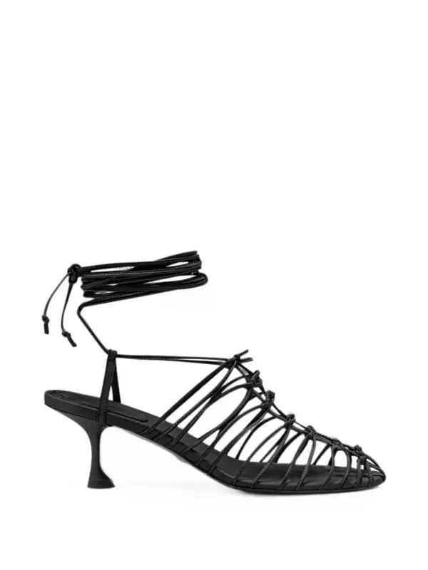 Proenza Schouler Tee Knot Sandals In Nappa - Black