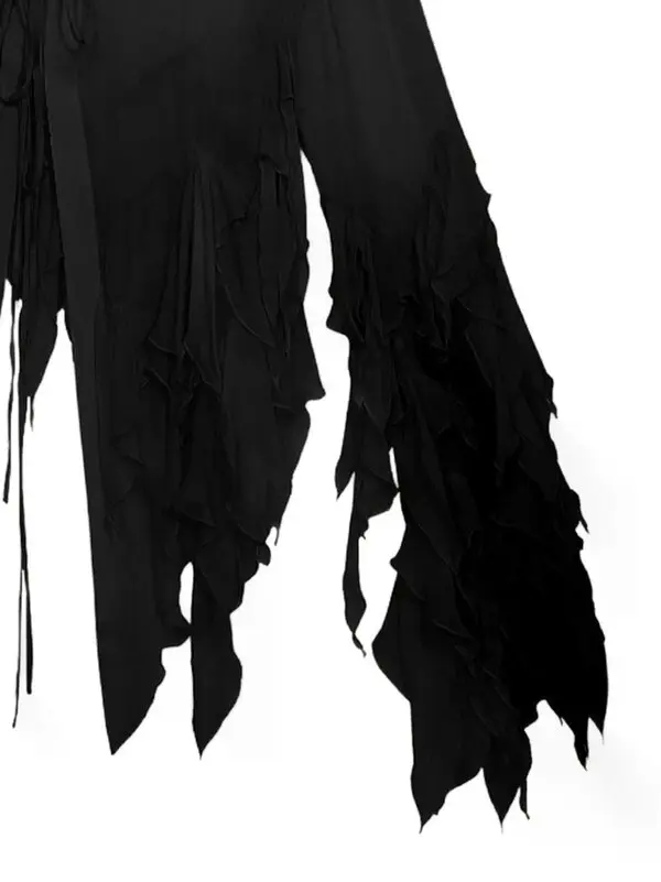 Blumarine Asymmetric Ruffled Shirt