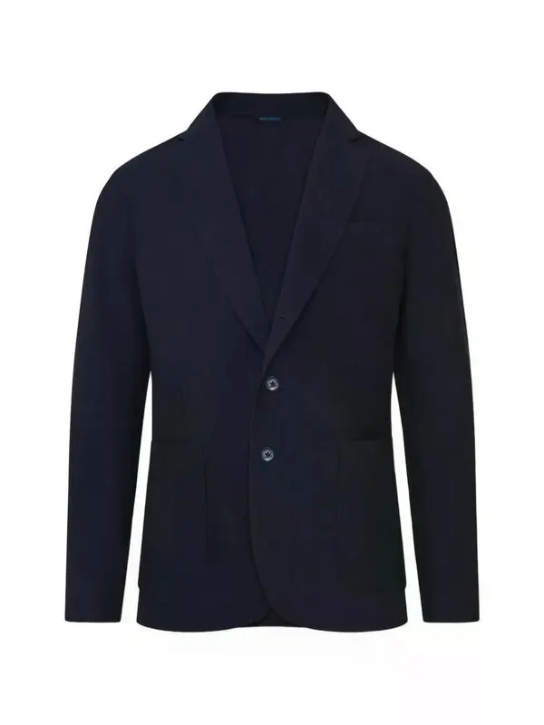 PATRICK ASSARAF Single-breasted Seersucker Blazer