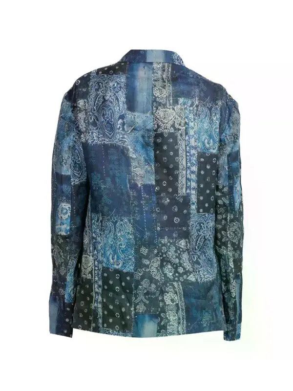 R13 Patchwork Double-breasted Blazer