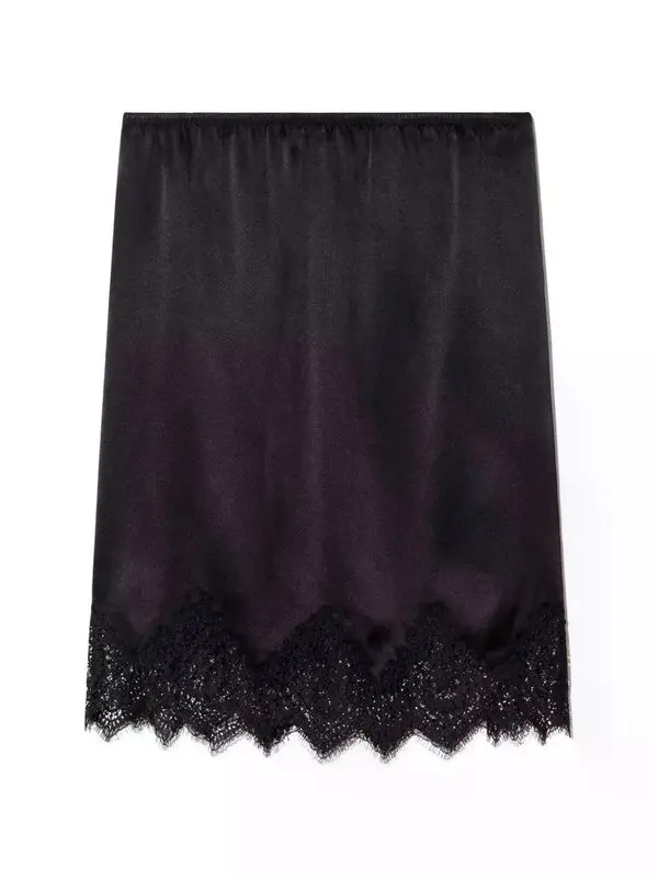 NILI LOTAN Thea Lace-trim Mini Skirt