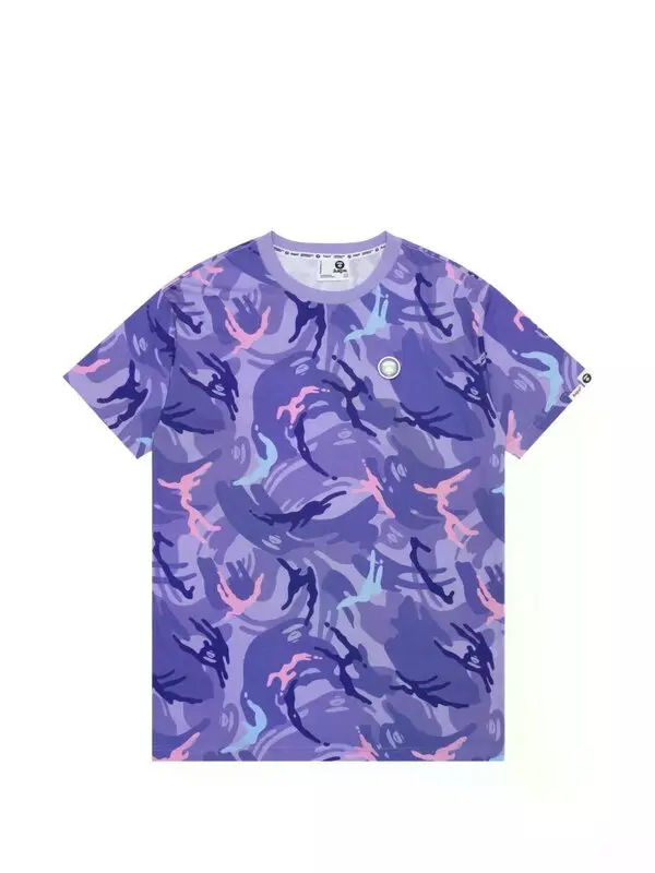 AAPE BY *A BATHING APE Moonface Camo-print T-shirt