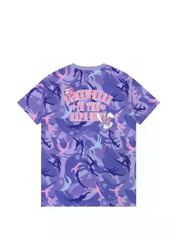 AAPE BY *A BATHING APE Moonface Camo-print T-shirt