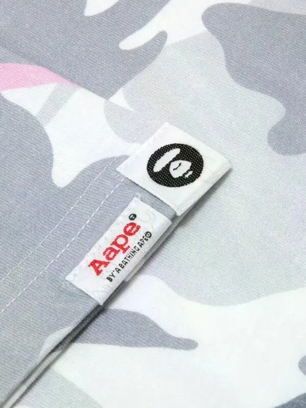 AAPE BY *A BATHING APE Moonface Camo-print T-shirt - White