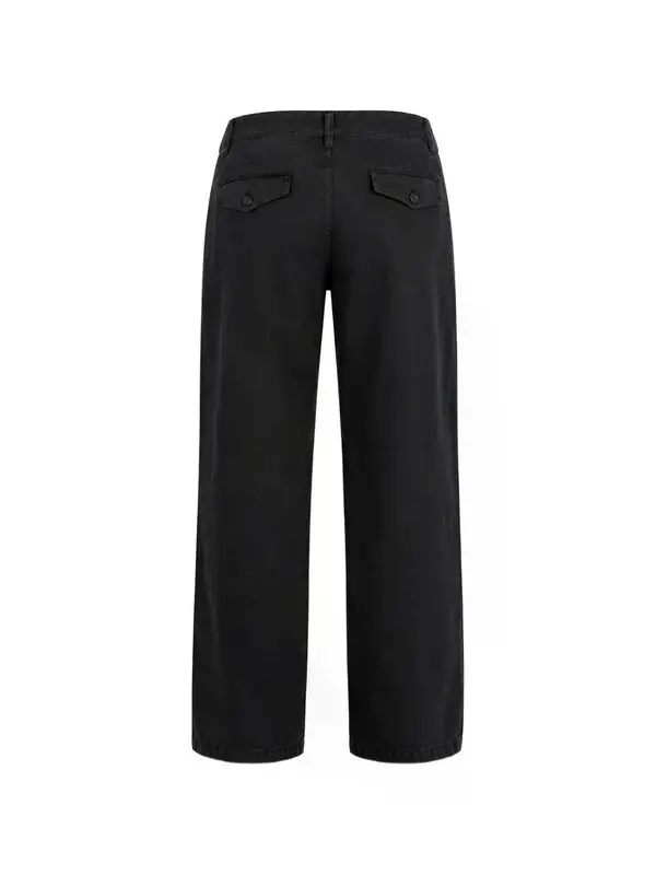HANNES ROETHER Pleat-detail Trousers - Black