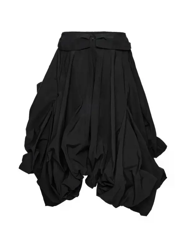 Magda Butrym Draped Floral-detail Midi Skirt