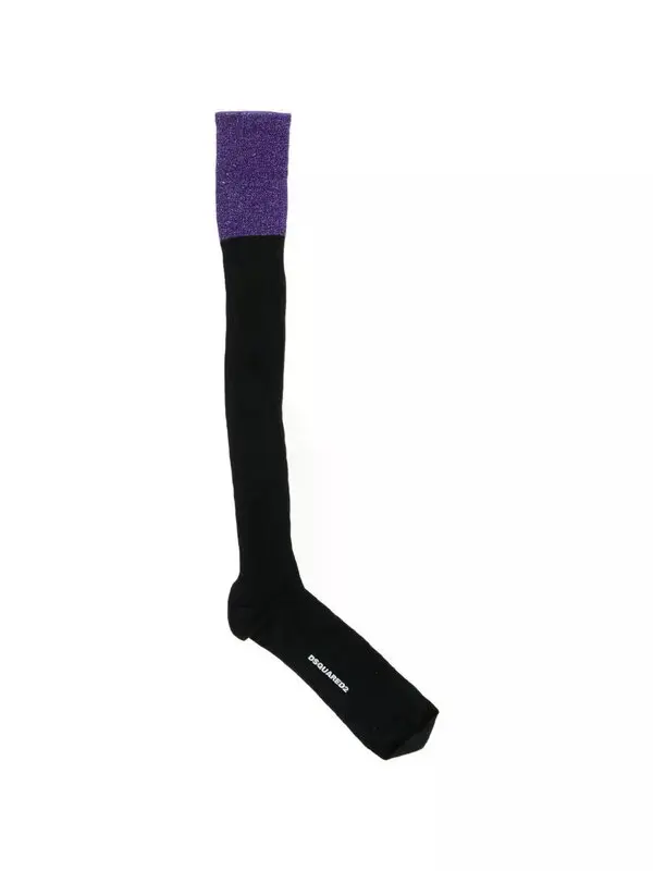 Dsquared2 Ribbed Lurex-detail Socks