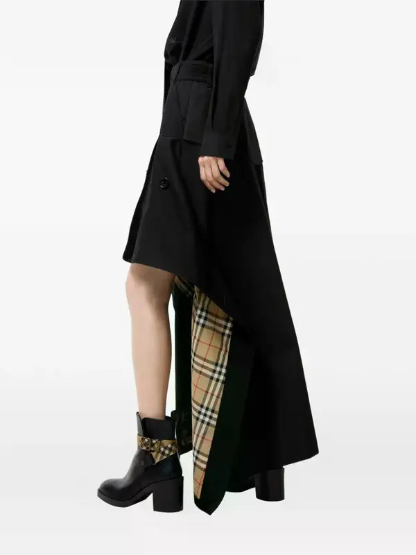 Burberry Gabardine Asymmetric Trench Skirt