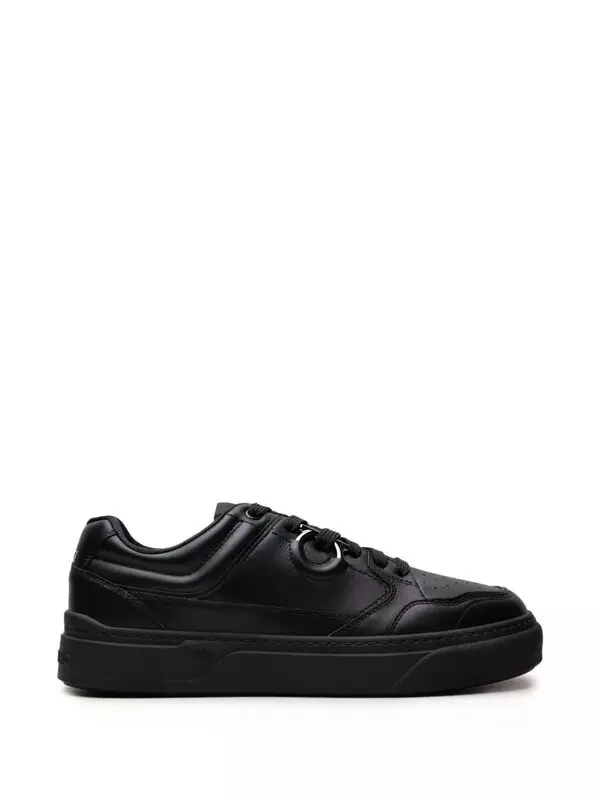 FERRAGAMO Gancini-detail Leather Sneakers