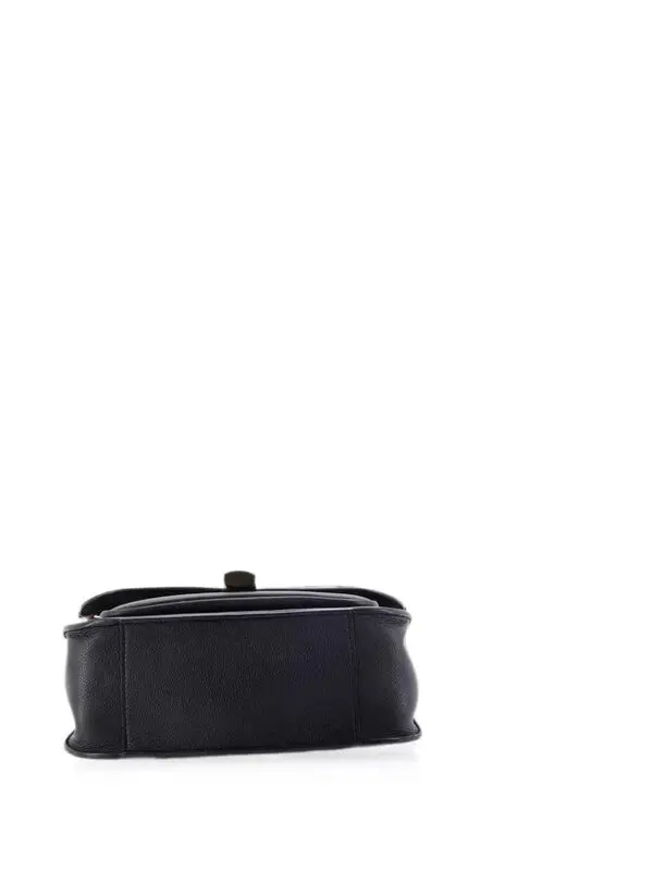 LOUIS VUITTON Monogram Canvas Leather Satchel - Black